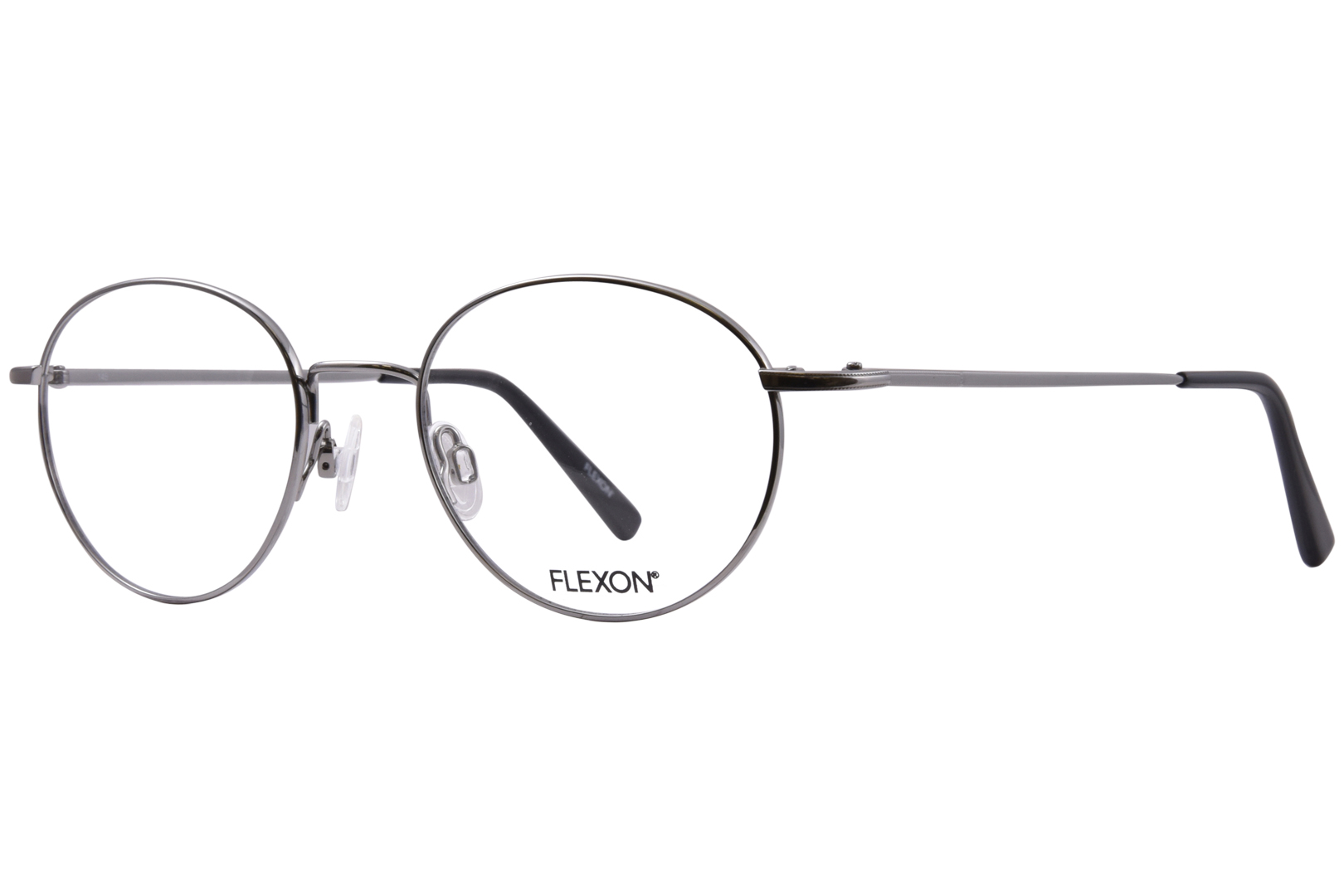 Flexon Edison 600 003 Eyeglasses Men's Gunmetal Full Rim Round Shape 49 ...