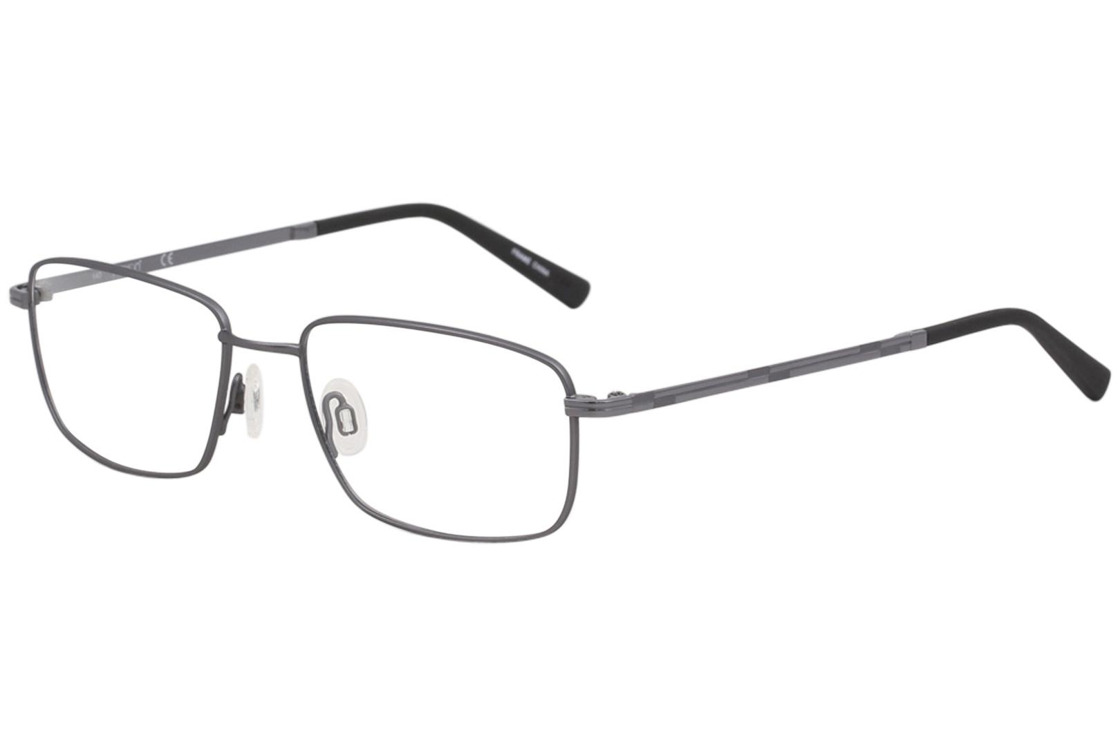 Flexon Nathaniel 600 033 Eyeglasses Men's Dark Gunmetal Full Rim 52mm ...