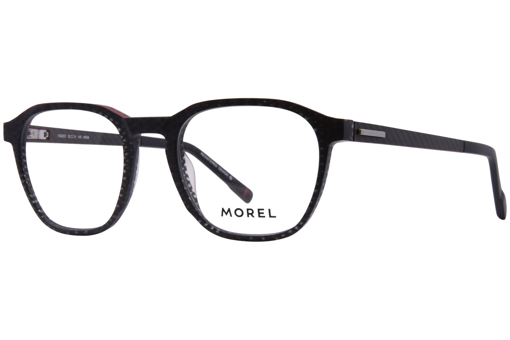 Morel 10220O NR08 Eyeglasses Men's Black/Red/Grey Full Rim 52-21-145 ...
