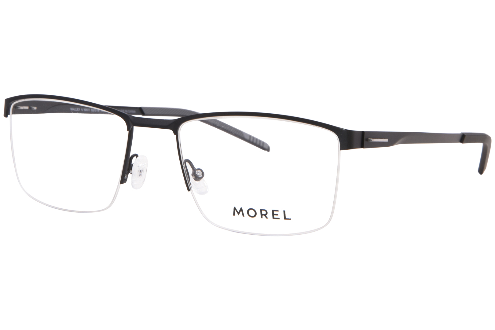 Morel Halley-4 Eyeglasses Men's Semi Rim Rectangle Shape | JoyLot.com