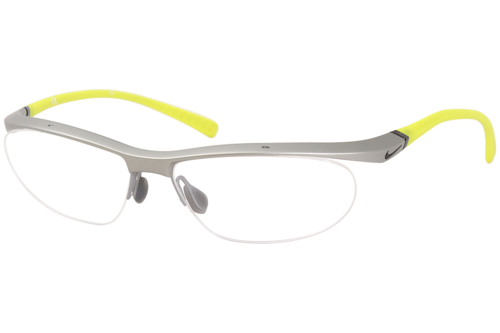 Nike 7070 Eyeglasses Men's Half Rim Optical Frame | JoyLot.com