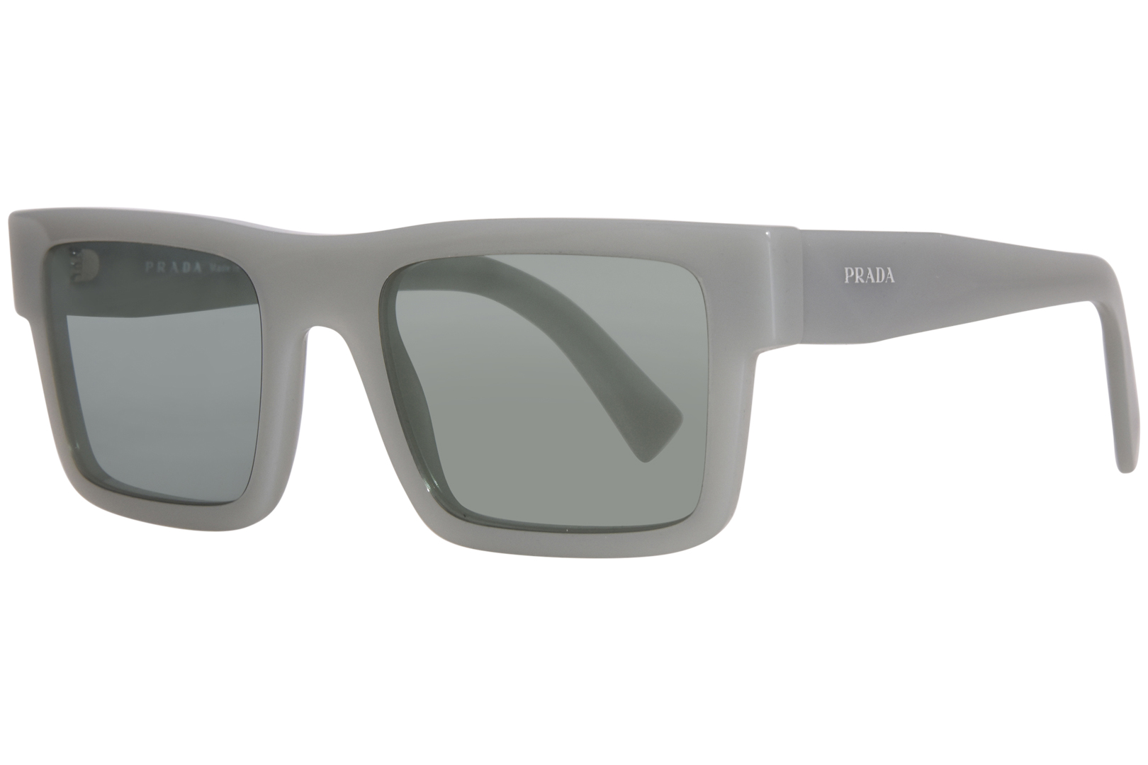 Prada PR 19WS TH9-04M Sunglasses Men's Green/Green Rectangle Shape 52 ...