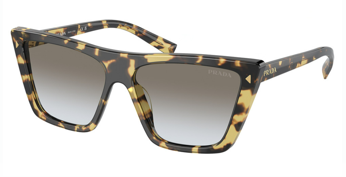 Prada PR 21ZSF 7S00A7 Sunglasses Women's Medium Tortoise/Grey Gradient ...