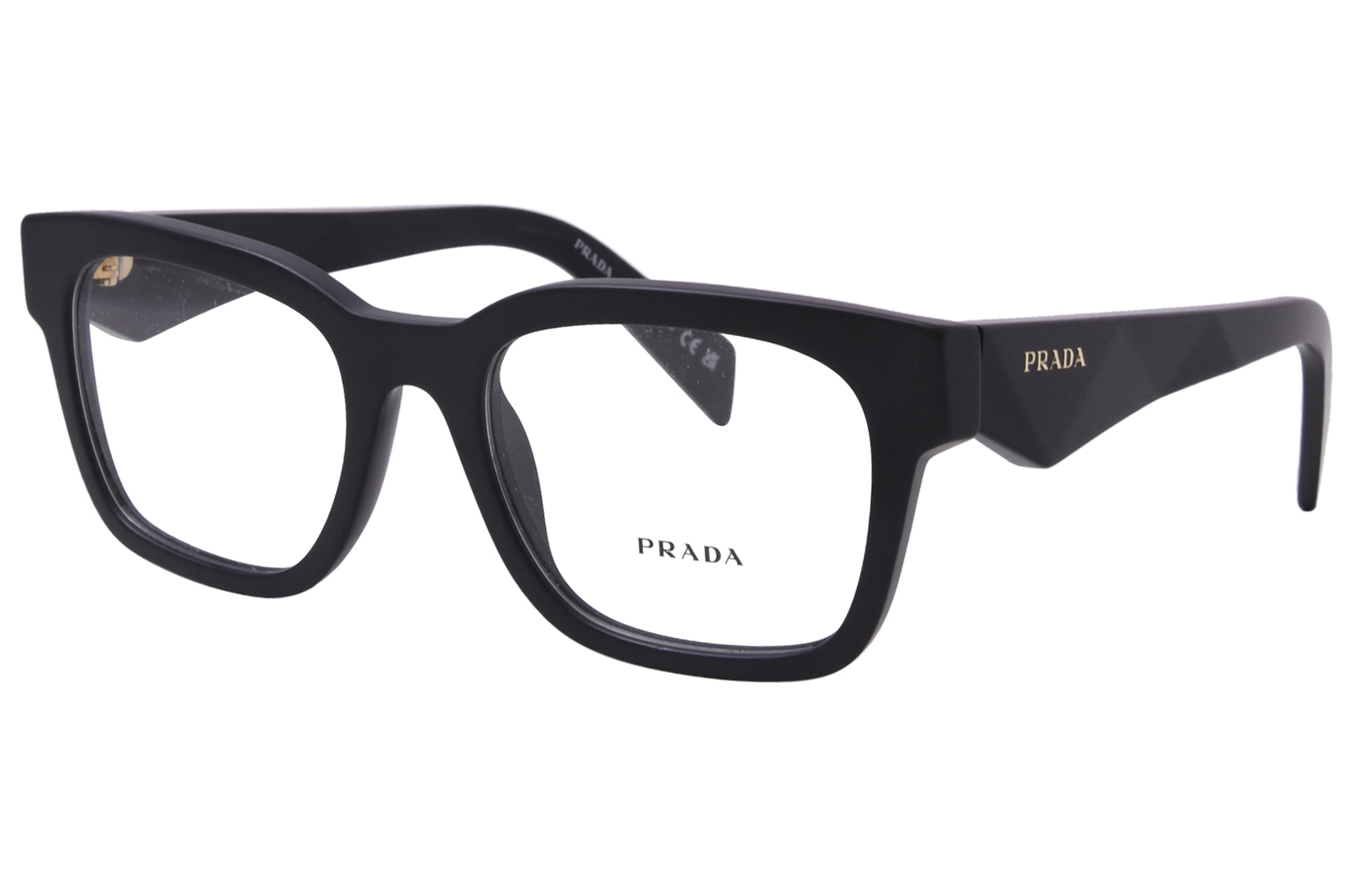 Prada PR A10V 12P1O1 Eyeglasses Men's Matte Black Full Rim 53-20-145 ...