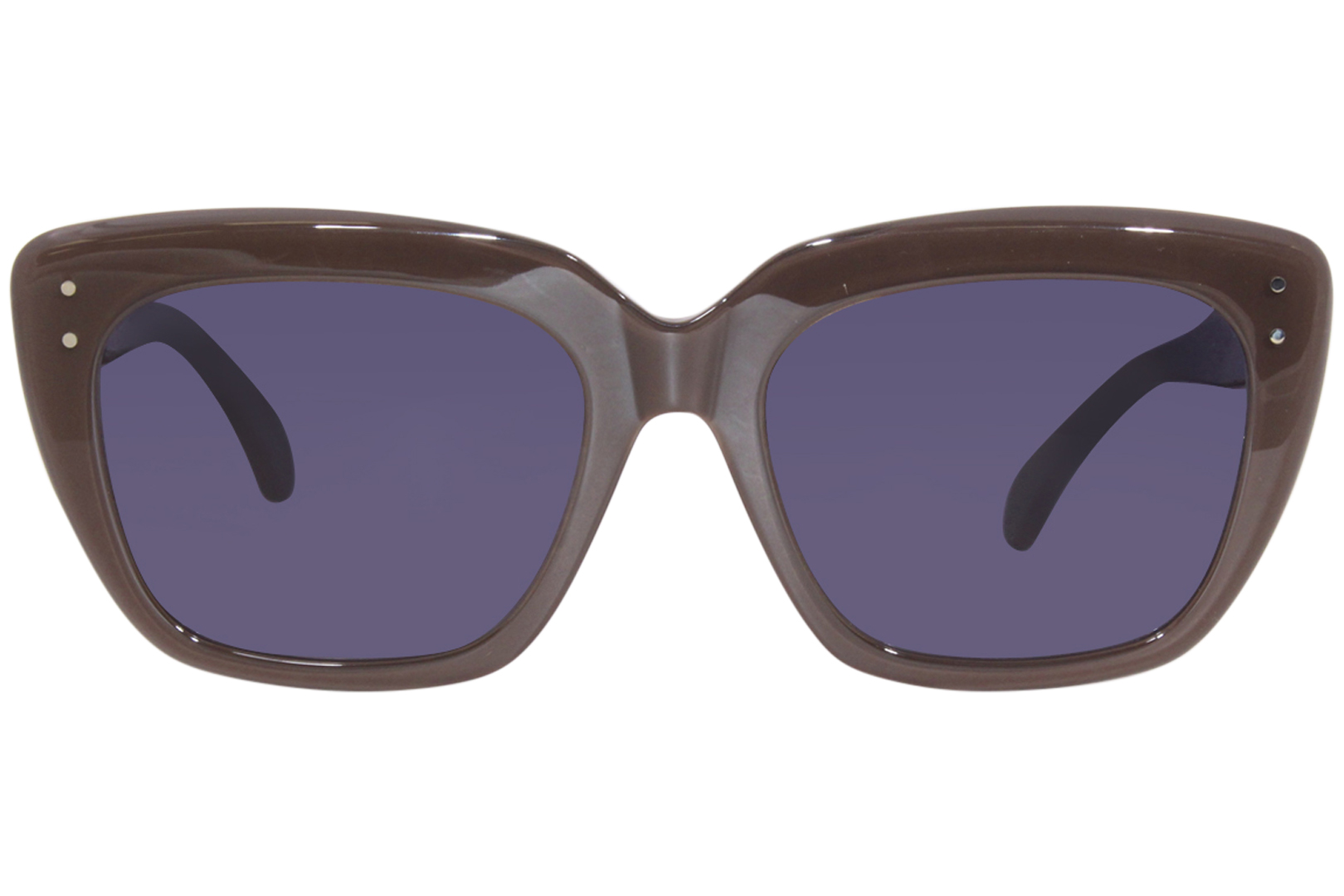 Azzedine Alaia Studs AA0050S 002 Sunglasses Women's Brown/Blue 54-18 ...
