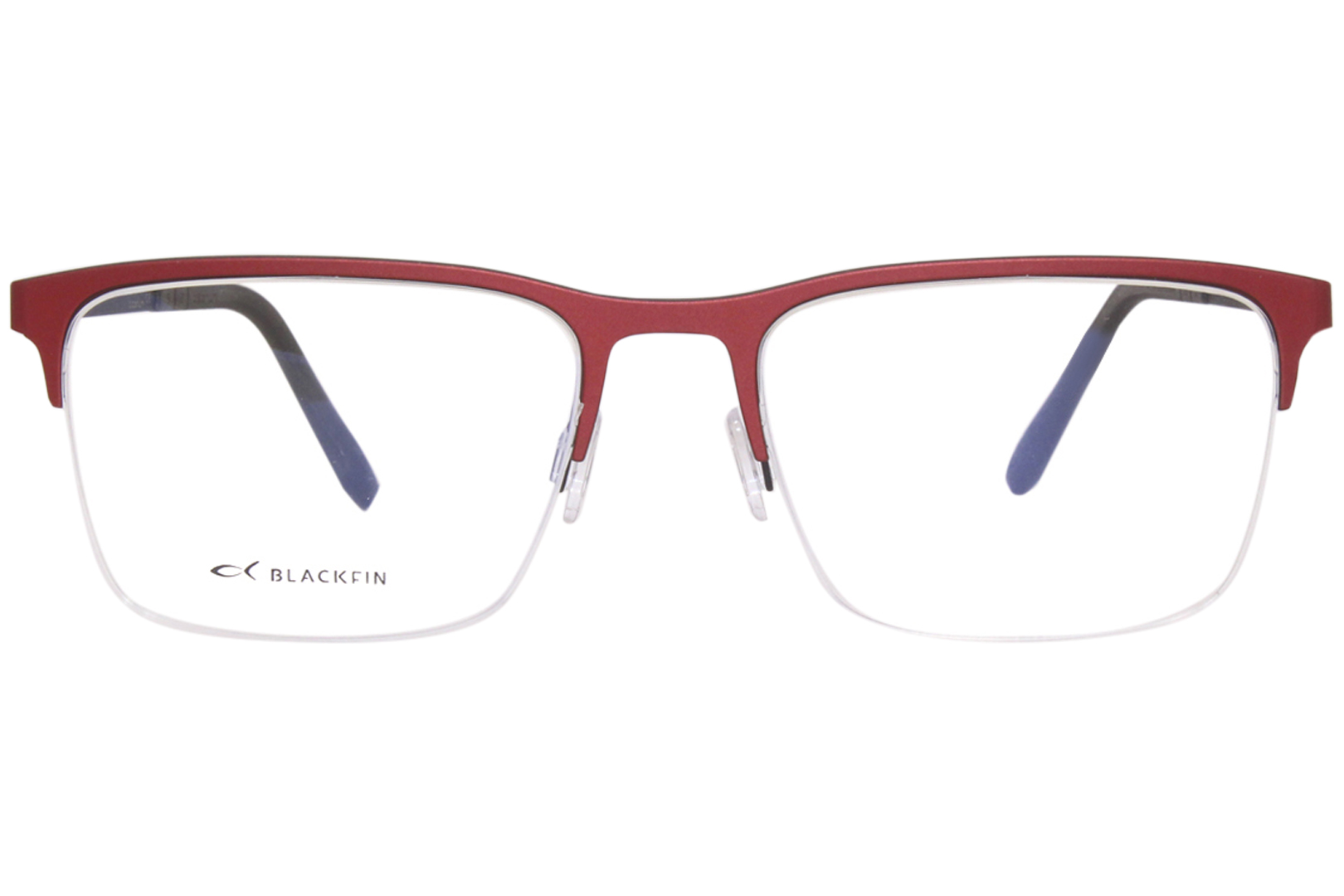Blackfin Roxbury BF952 1380 Titanium Eyeglasses Men's Red/Black Semi ...