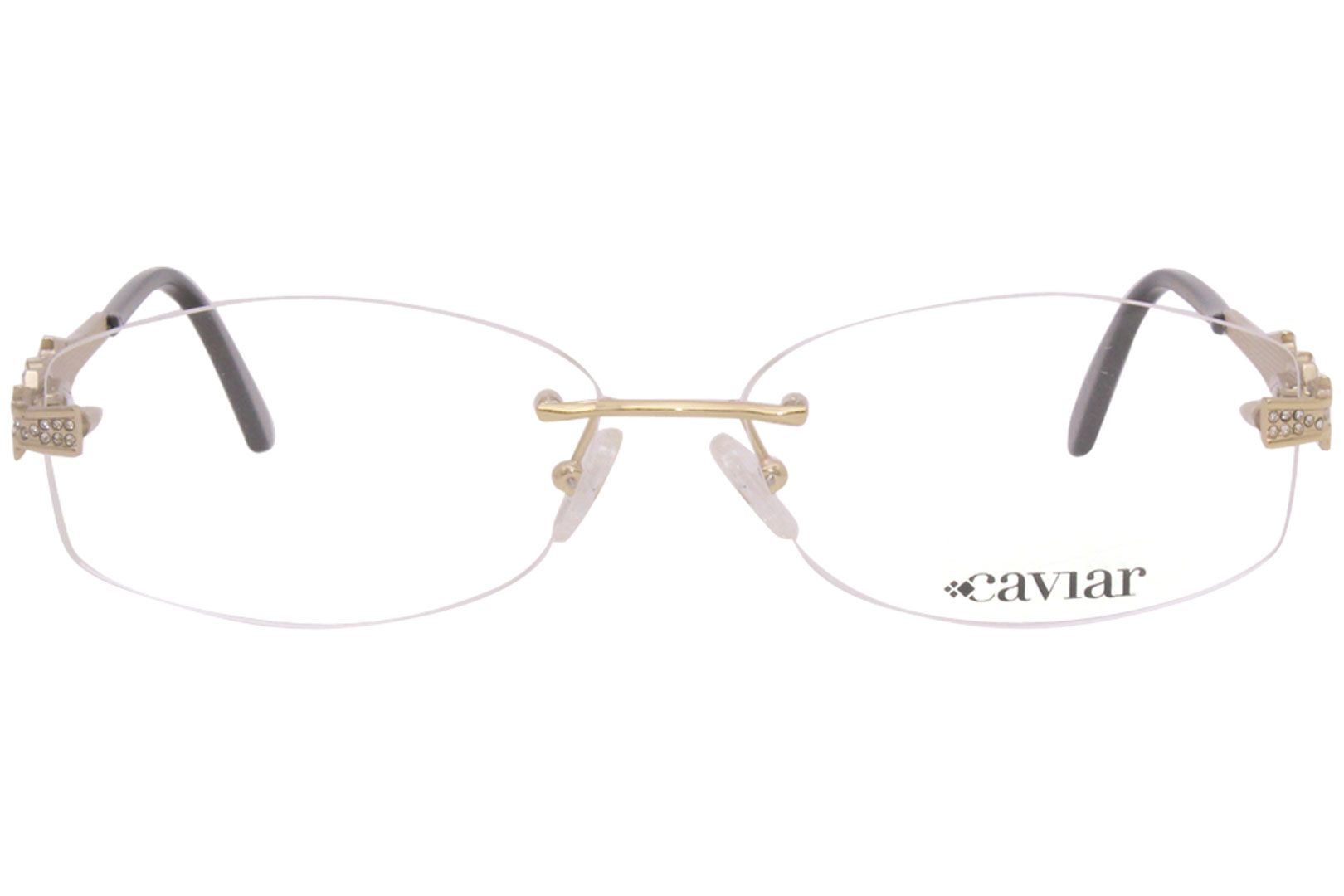 Caviar M2387 Eyeglasses Women's Rimless Rectangular Optical Frame ...