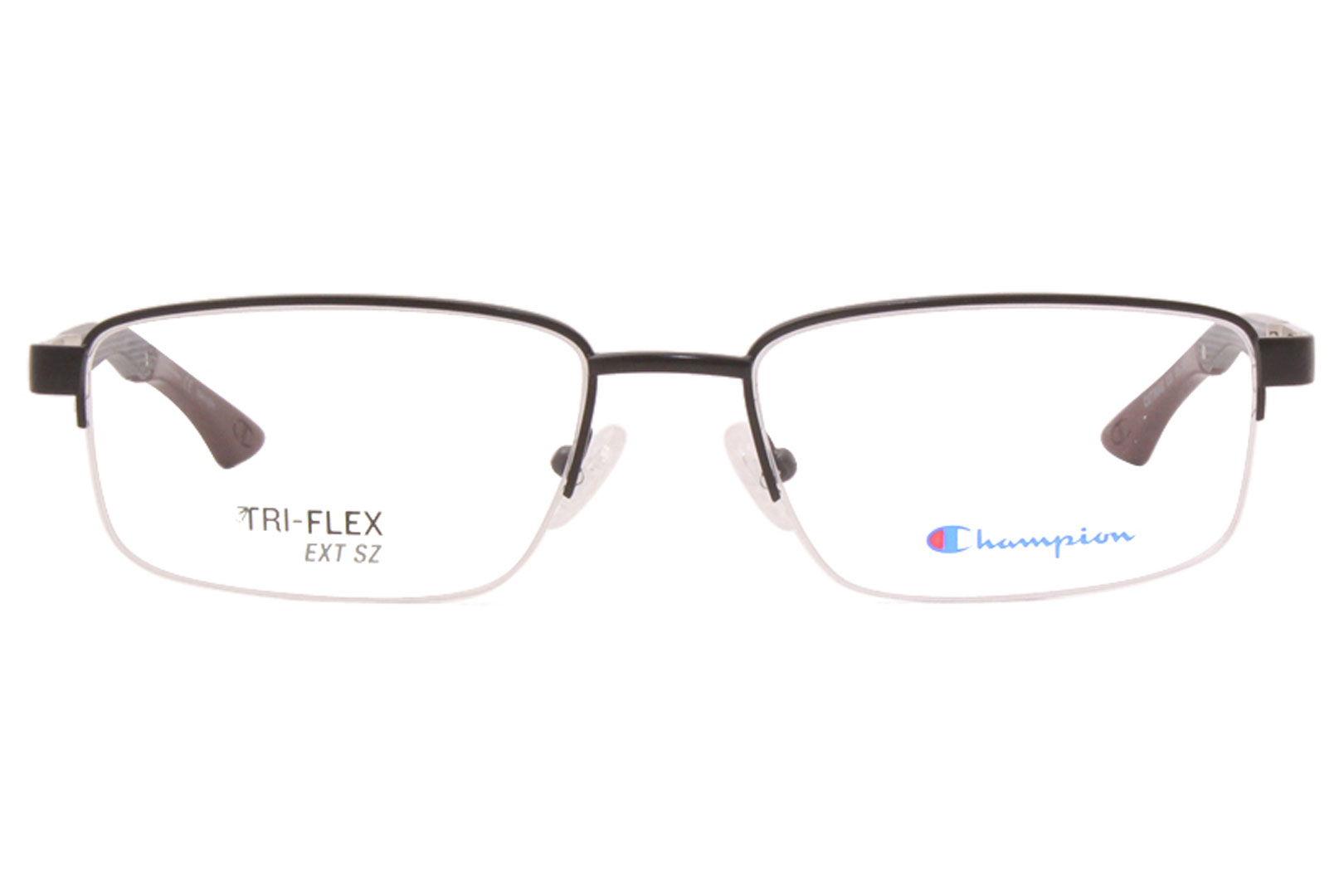 Champion Triad Eyeglasses Men's Semi Rim Rectangular Optical Frame ...