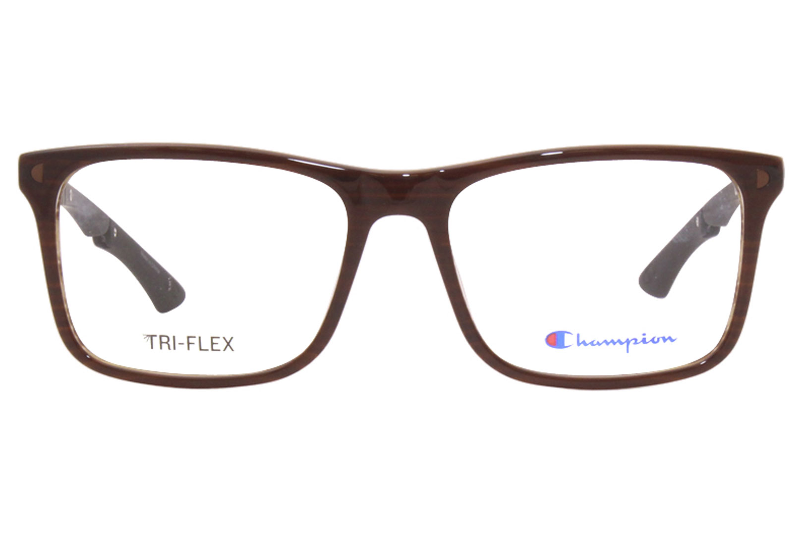 Champion Eyeglasses Men's Tri-Flex Cutril C02 Brown/Horn 56-17-142mm ...