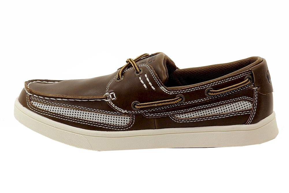 Hang Ten Men's Coronado Lace-Up Boat Loafers Shoes | JoyLot.com