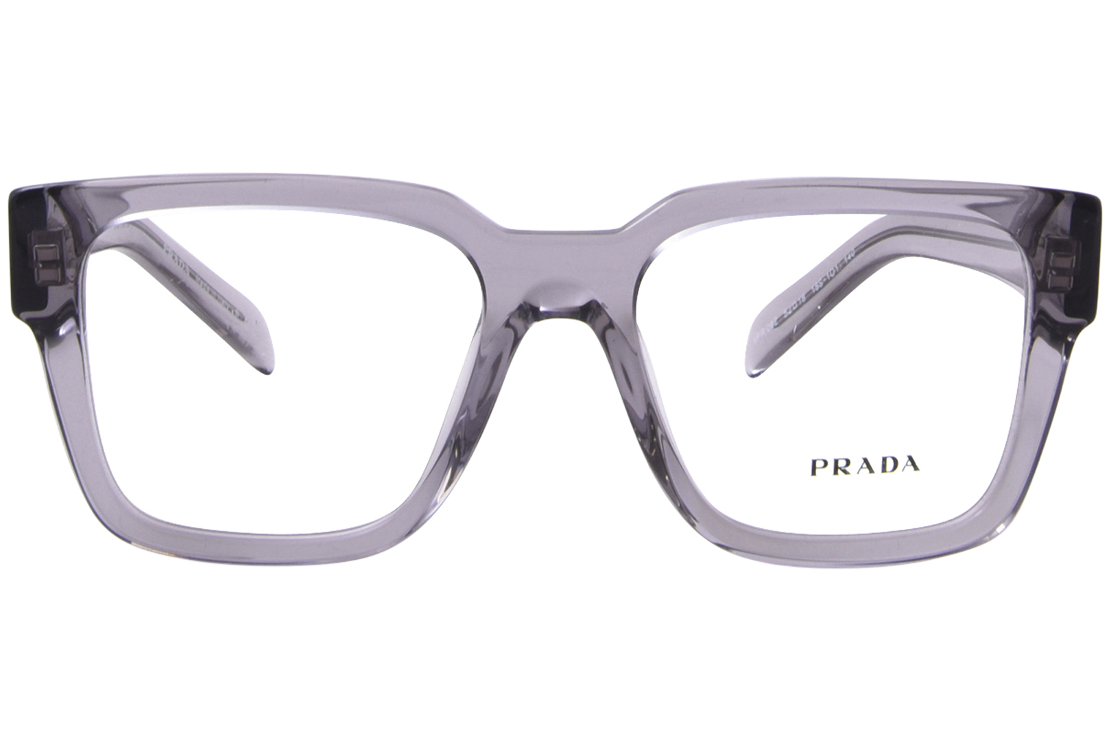 Prada PR 08ZV 18S1O1 Eyeglasses Men's Trans. Asphalt Full Rim Square ...