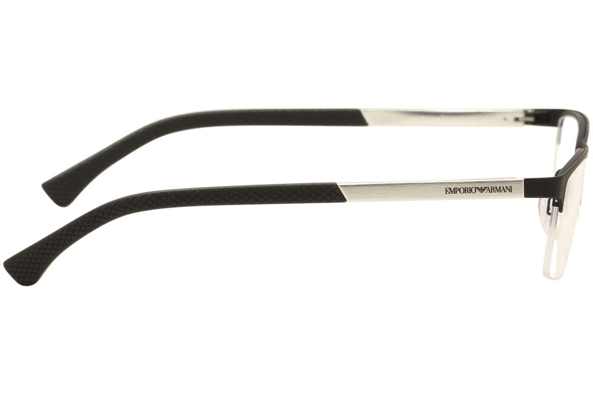 Emporio Armani Men's Eyeglasses EA1041 EA/1041 Half Rim Optical Frame ...
