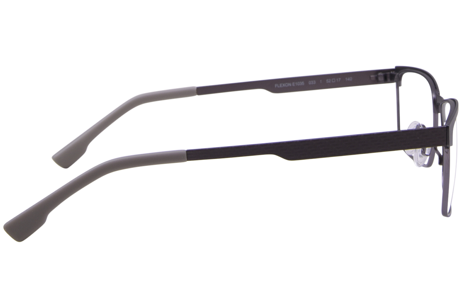 Flexon E1035 033 Eyeglasses Men's Gunmetal Full Rim Rectangle Shape 52 ...
