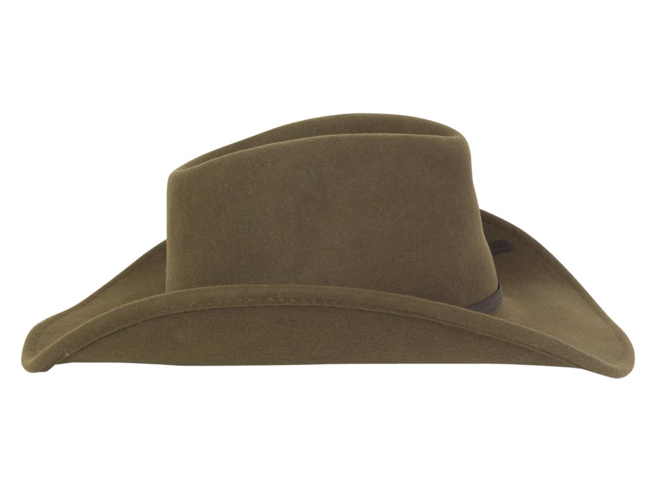 Henschel Men's U-Shape-It Pecan Wool Felt Outback Hat Sz: M | JoyLot.com