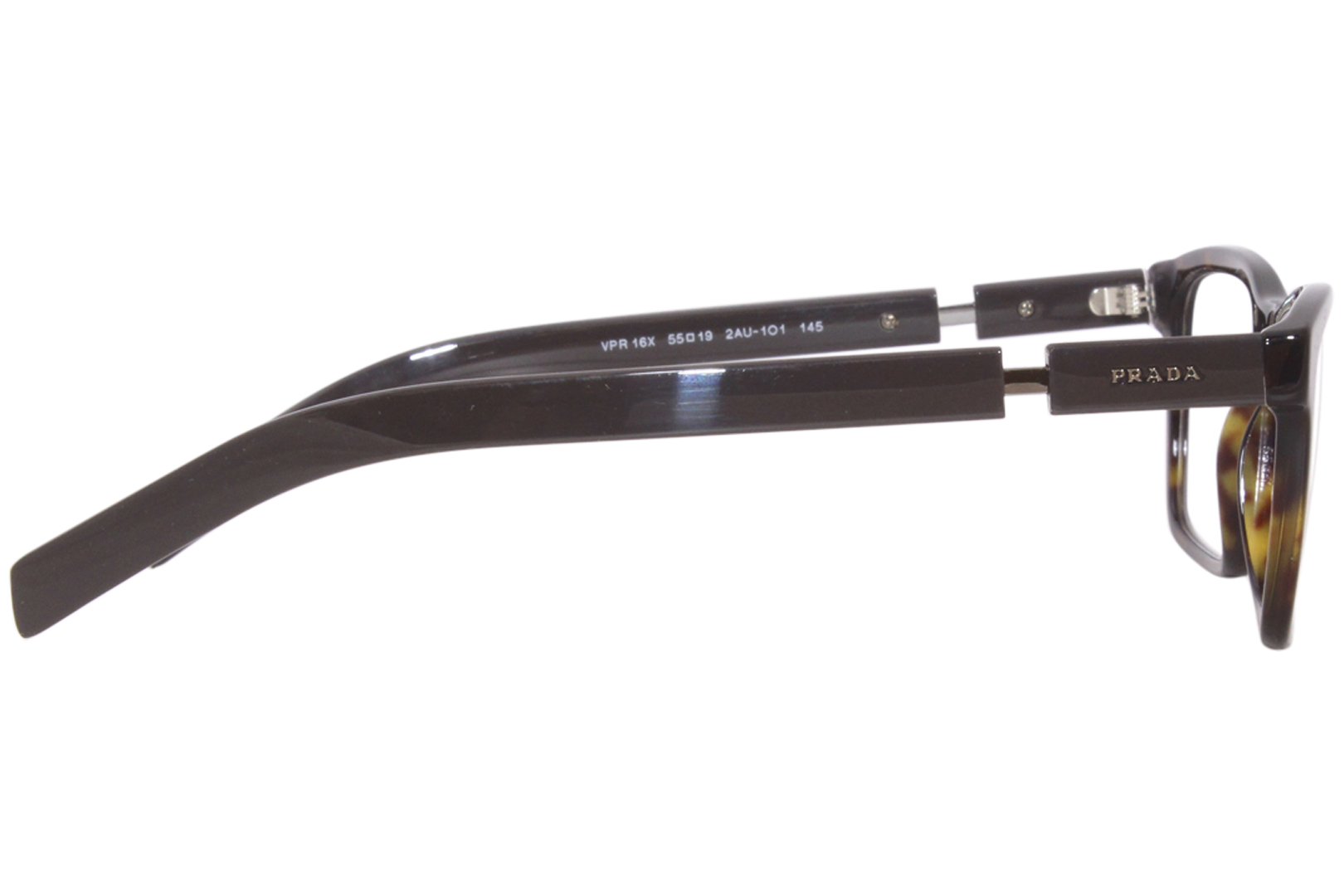 Prada VPR-16X 2AU-1O1 Eyeglasses Men's Black Full Rim Rectangle Shape ...