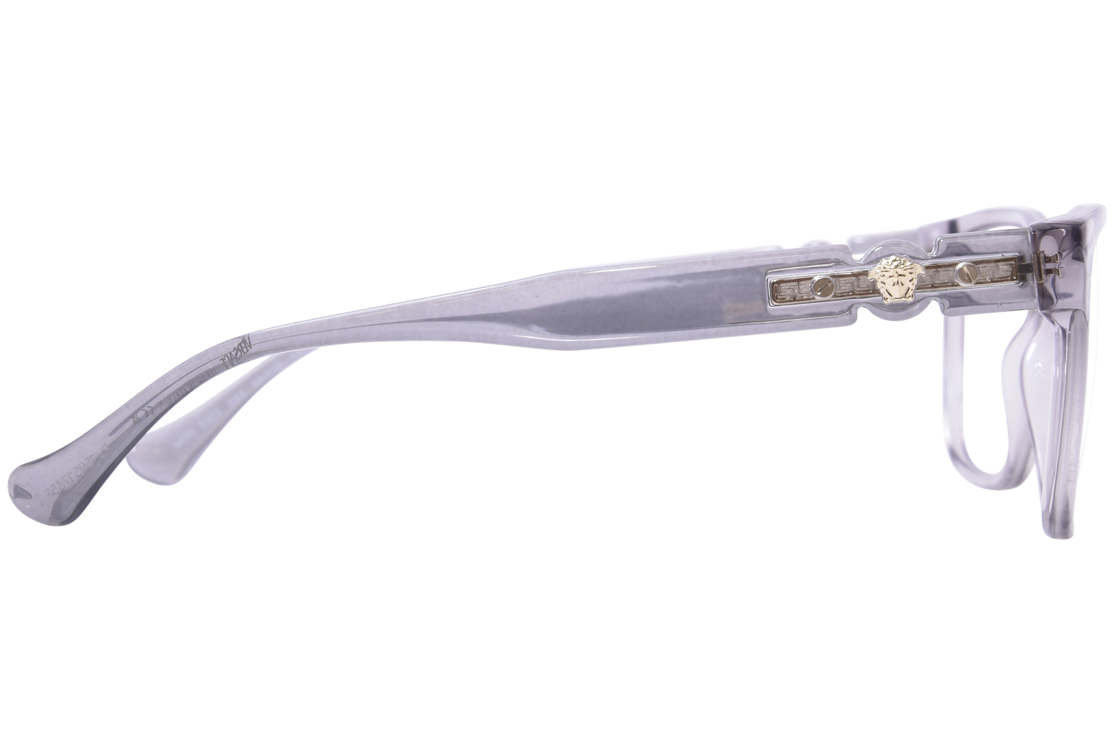 Versace VE3303 593 Eyeglasses Men's Transparent Grey Full Rim 55- 18 ...