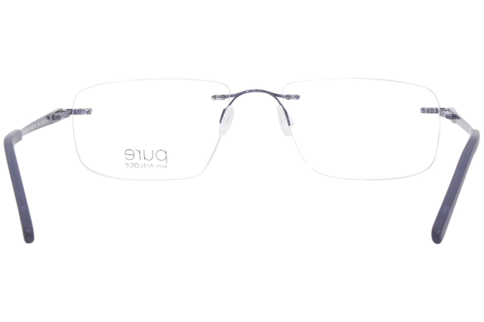 Pure Airlock Valor 203 033 Titanium Eyeglasses Gunmetal Rimless 52-18 ...