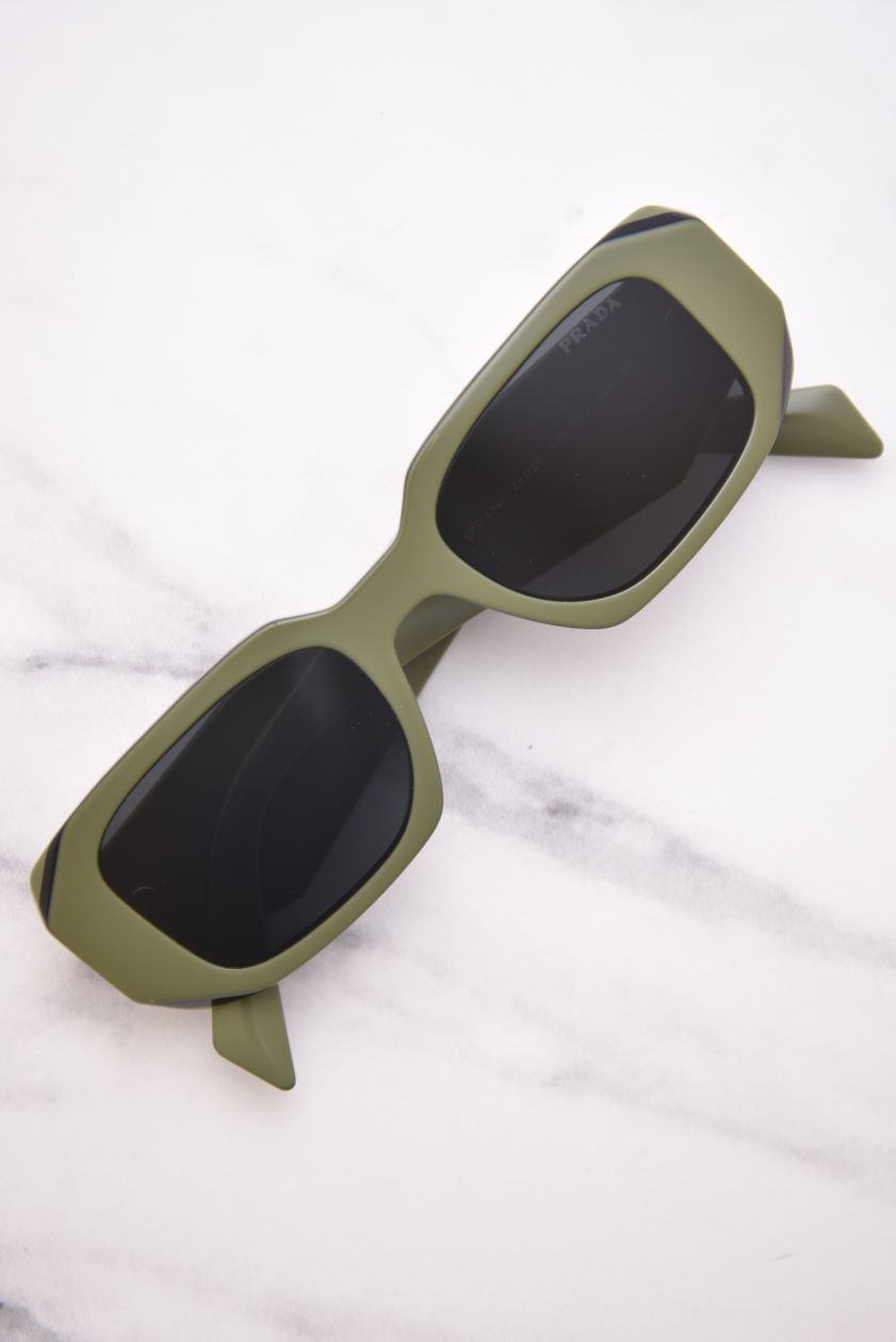 Prada PR 17WS 13N5S0 Sunglasses Women's Sage/Black/Dark Grey 49-20-145 ...