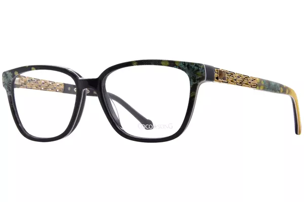 Coco Song Waterfront-Cover CV323 C2 Eyeglasses Women's Purple/Teal Full ...