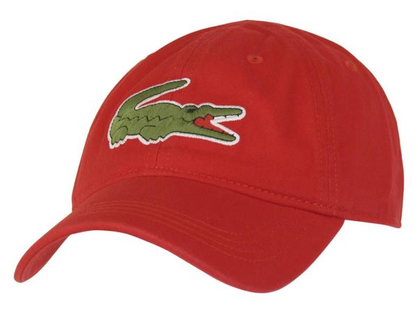 Lacoste Big Croc Gabardine Strapback Baseball Cap Hat | JoyLot.com