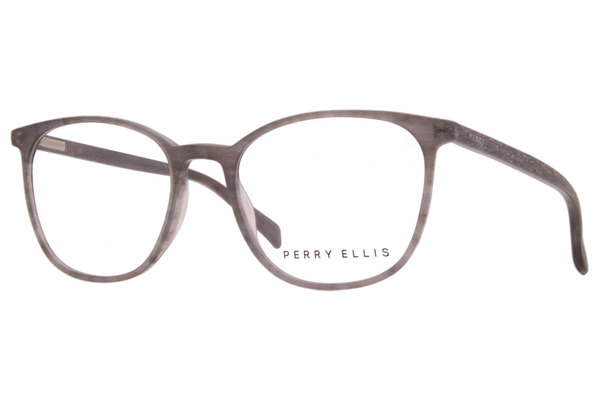 Perry Ellis Eyeglasses Men's PE433-2 Black Distress 51-18-140mm ...