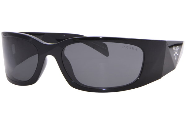 Prada PR A19S 12R2B0 Sunglasses Men's Transparent Grey/Grey Mirror ...