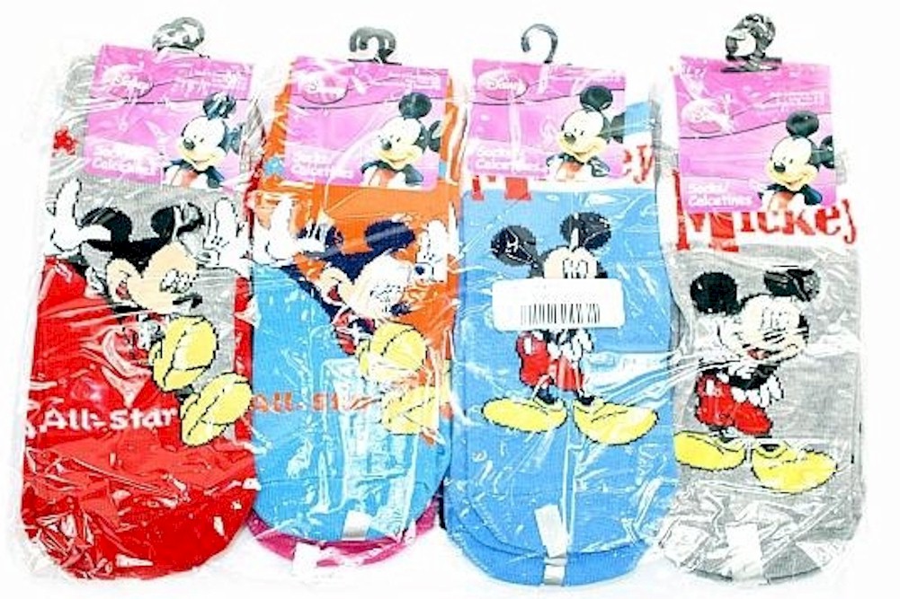 Disney Mickey Mouse Girl's 12-Pair Assorted Ankle Socks | JoyLot.com