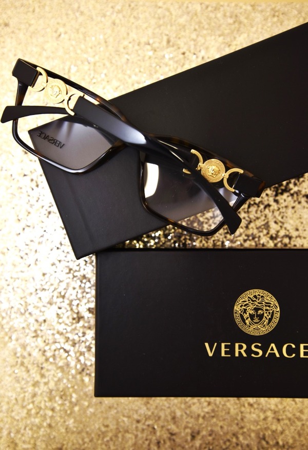 Versace VE3335 Eyeglasses Women's Full Rim Rectangle Shape | JoyLot.com